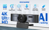 RC16 4K USB AI Webcam with 110°FoV, 8X Digital Zoom, Humanoid Tracking – ROCWARE
