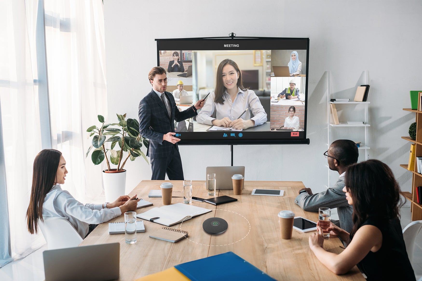 RM702A AI-Enhanced Conference Array Microphone – Rocware